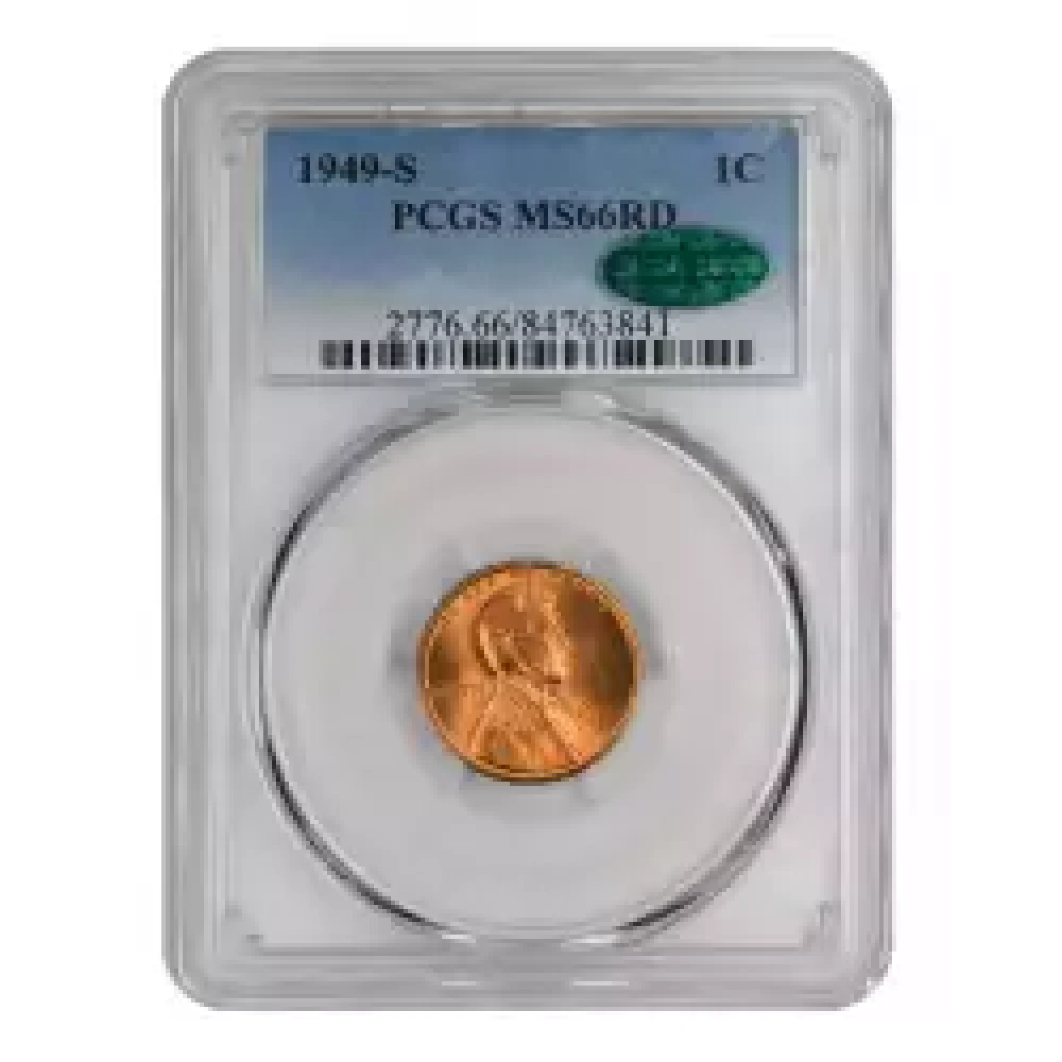 1949-S Lincoln Wheat Cent PCGS MS-66 RD CAC - Olevian Numismatic Rarities